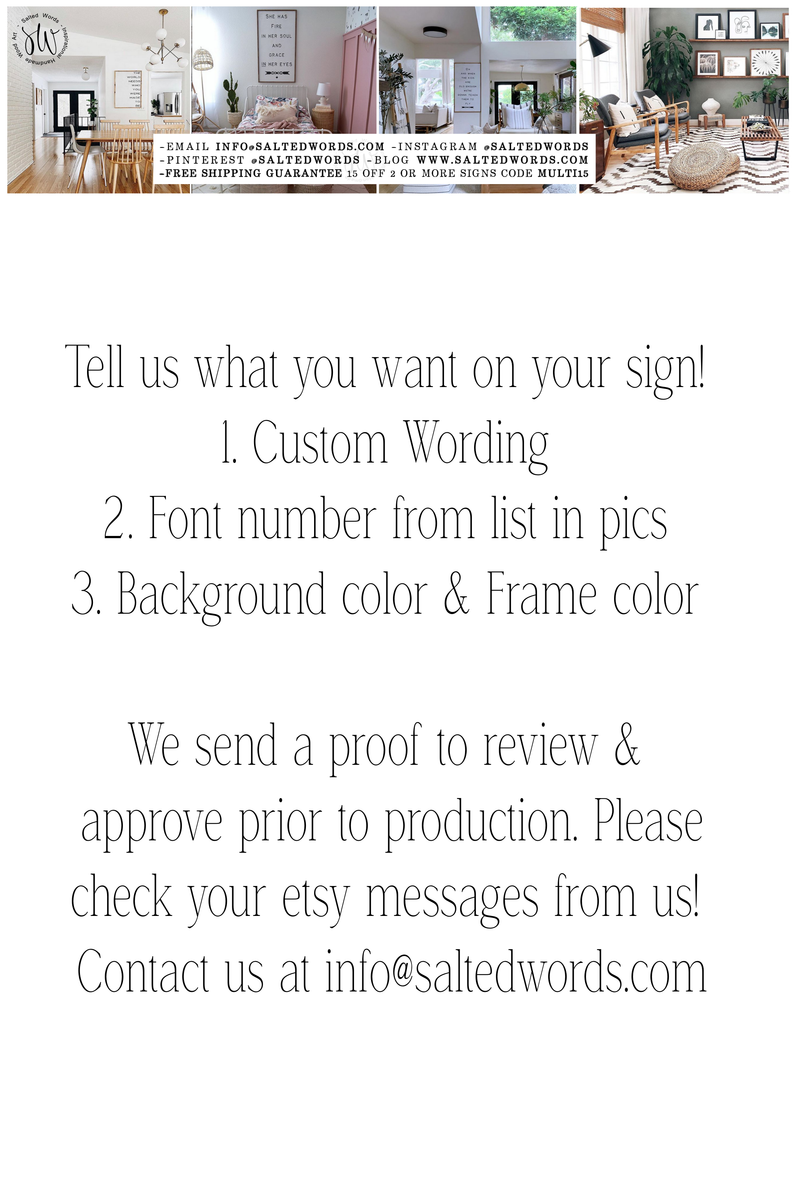 Personalized signs for home / Create Your Own Custom Sign