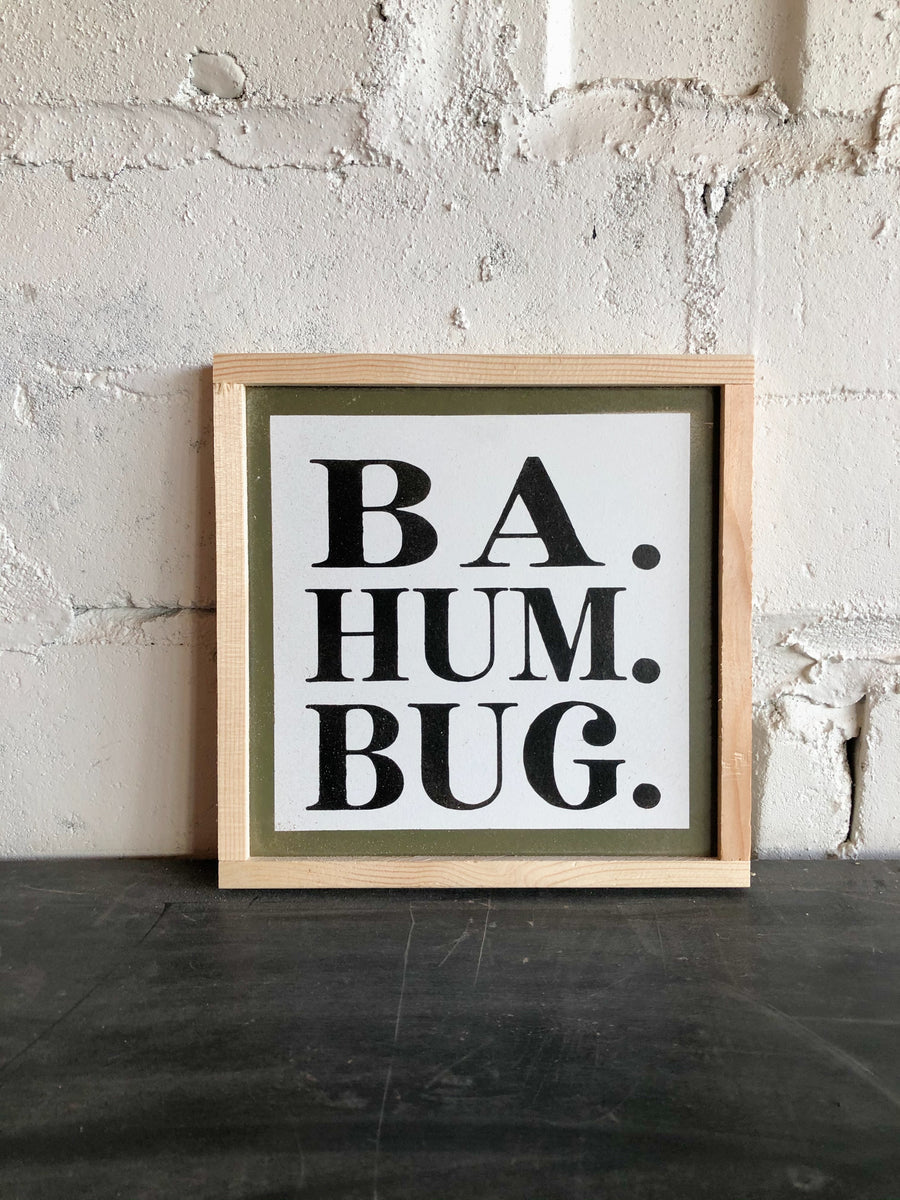 Ba bum bug Christmas framed wall art / wall art / home decor signs ...